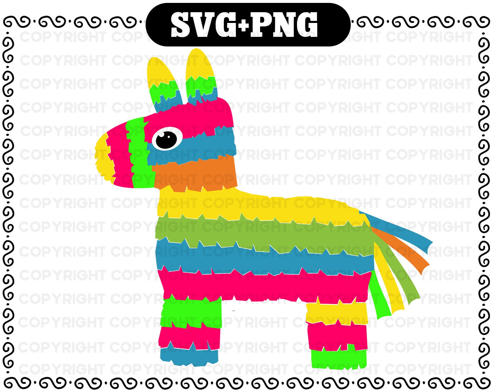 Pinata SVG PNG / Pinata Cut File / Cinco De Mayo Clipart / - Etsy Denmark