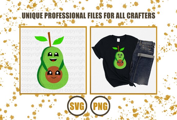 Mamacado SVG PNG Vegan or Vegetarian Mom Design Avocado | Etsy