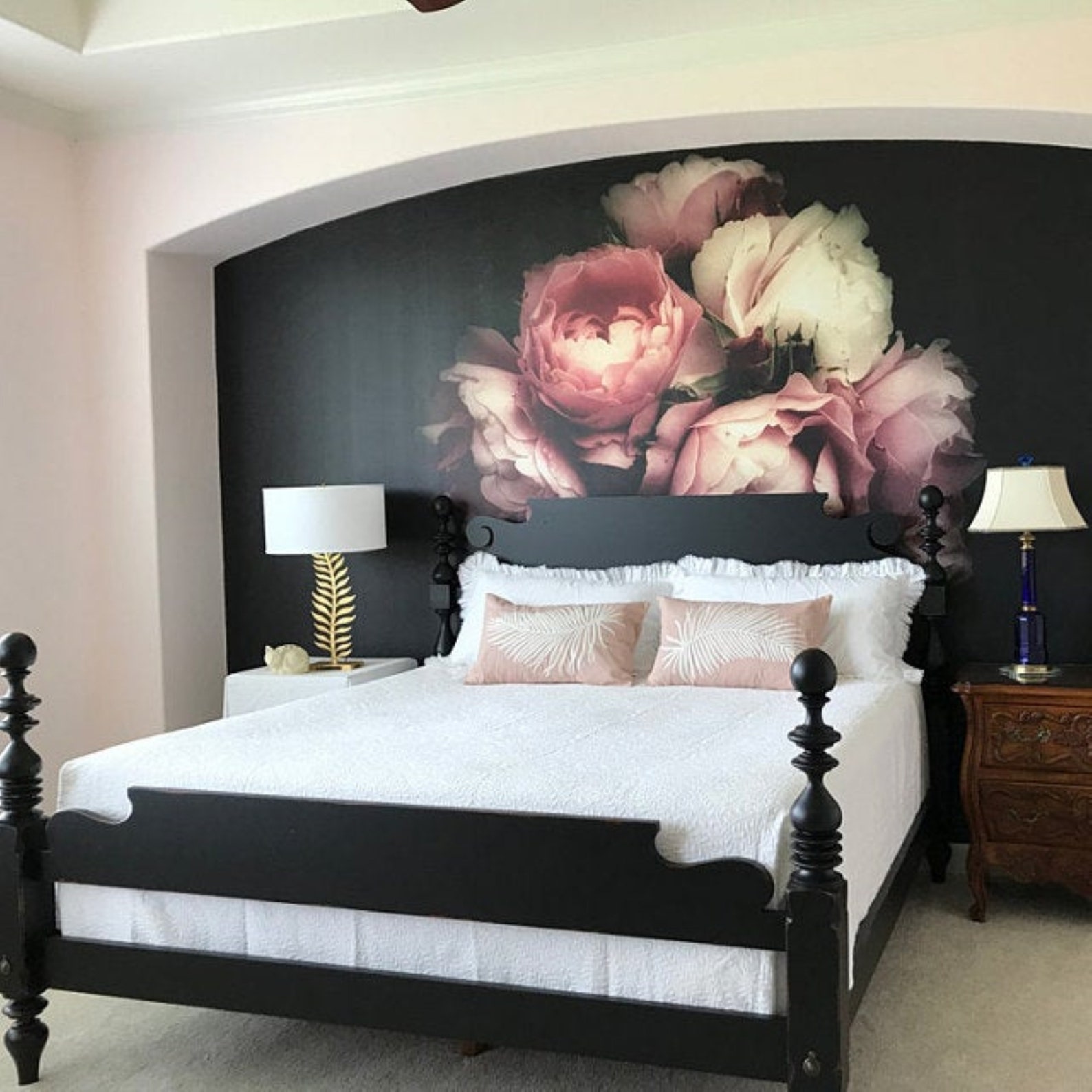 Large Flower Wallpaper, Large Flower Mural Peel and Stick Wallpaper ...