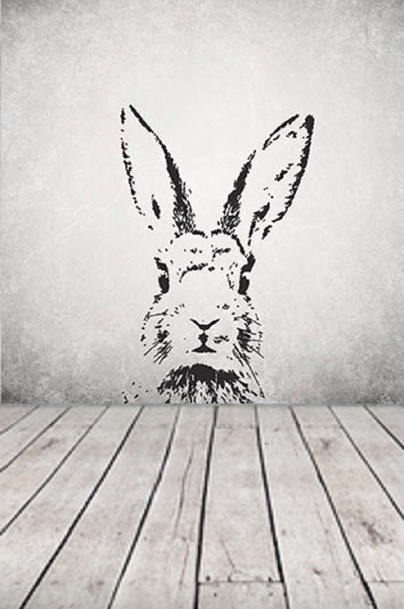 Temporary Wallpaper Bunny, Rabbit Nursery Wallpaper, Animal Murals ...