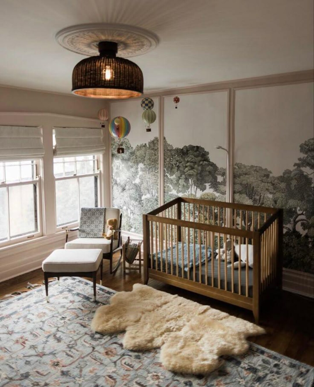 Green Forest Tree Wallpaper Mural, Removable Peel and Stick Prepasted ...