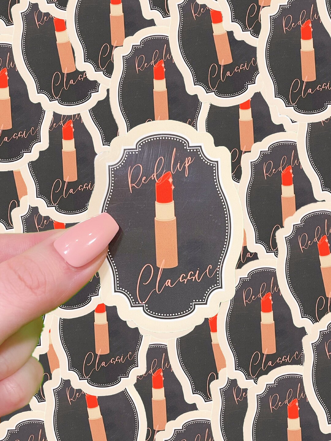 Red Lip Classic Waterproof Lyric Sticker |wateproof Sticker | Pop ...