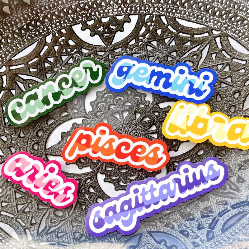 Zodiac Stickers - Etsy