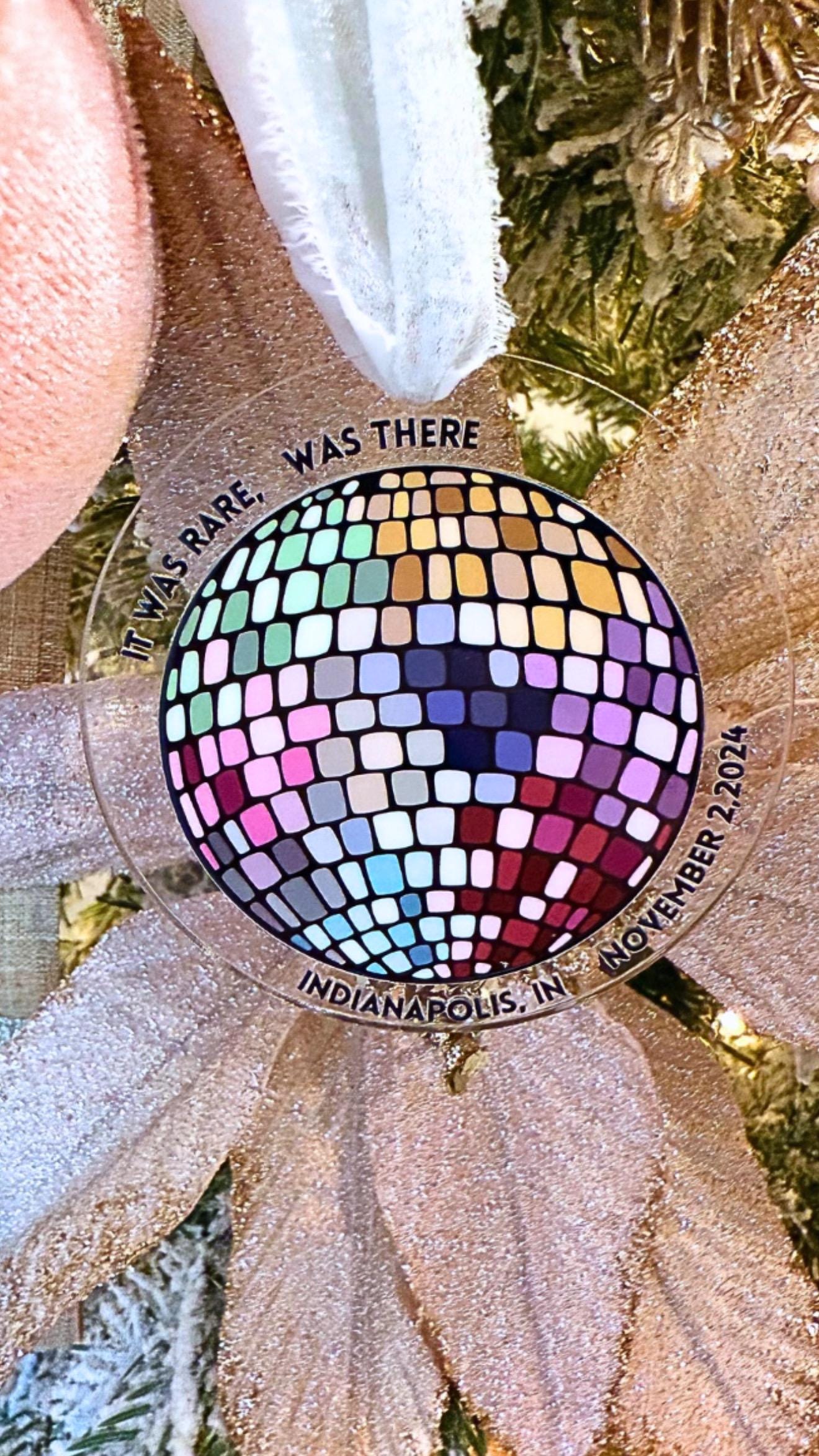 Custom Eras Rainbow Disco/mirrorball Ornament With Ribbon|eras 2024 ...