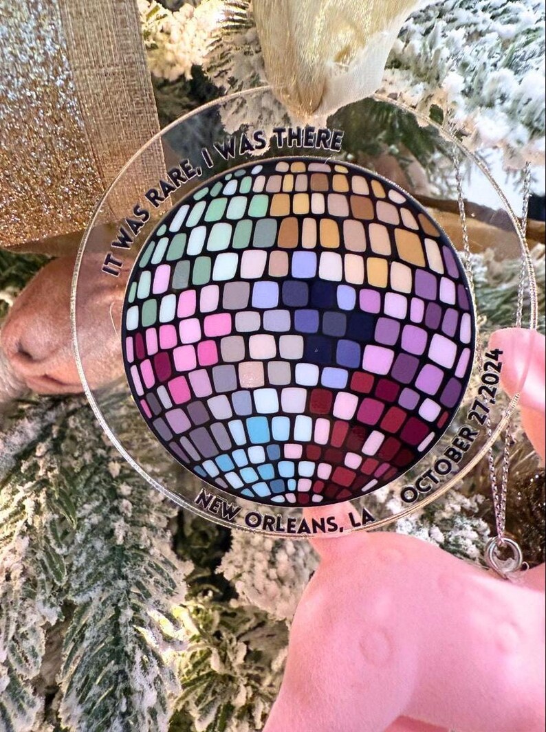 Custom Eras Rainbow Disco/mirrorball Ornament With Ribbon|eras 2024 ...