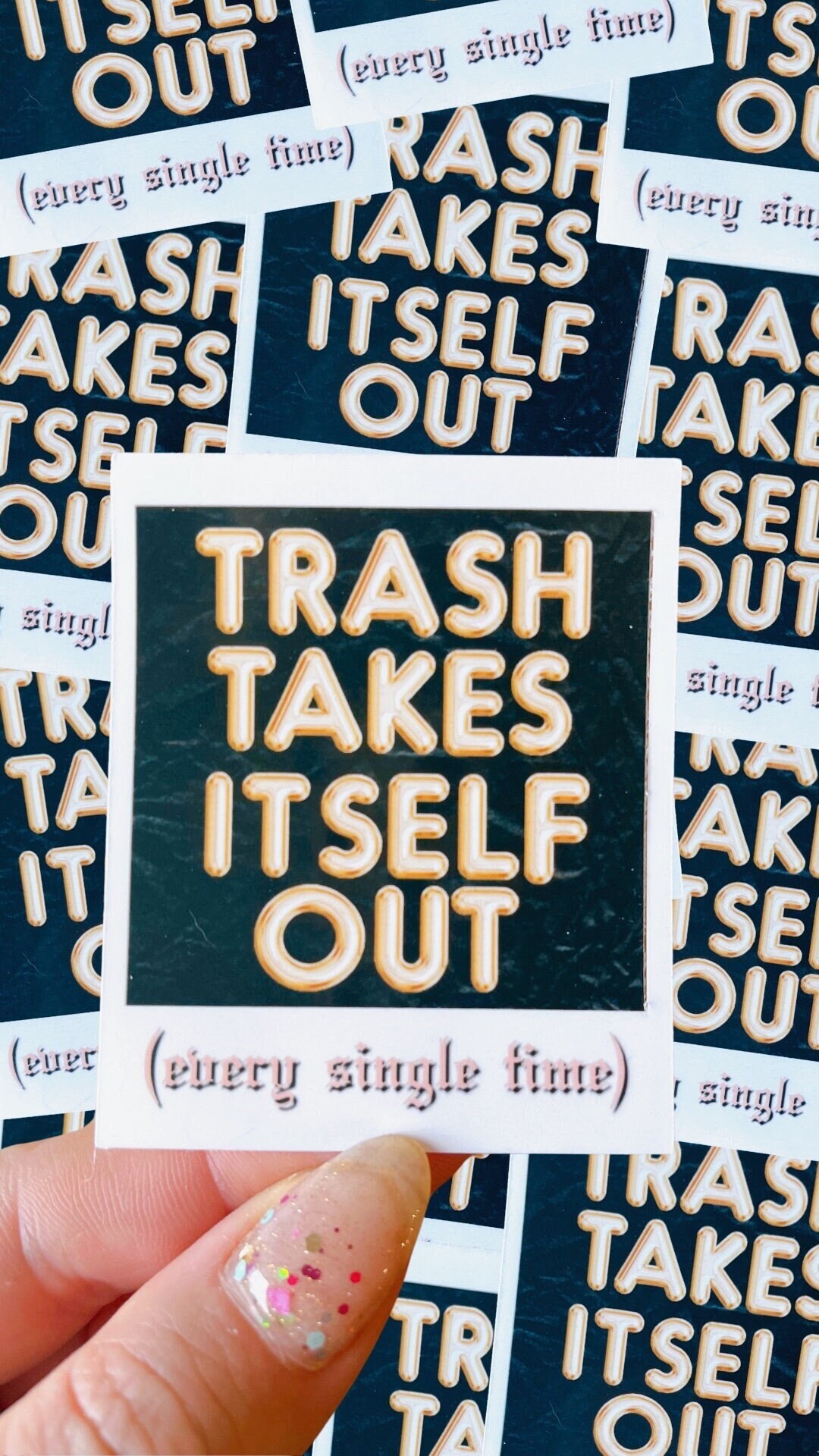 Trash Takes Itself Out|waterproof Sticker|person of the Year - Etsy