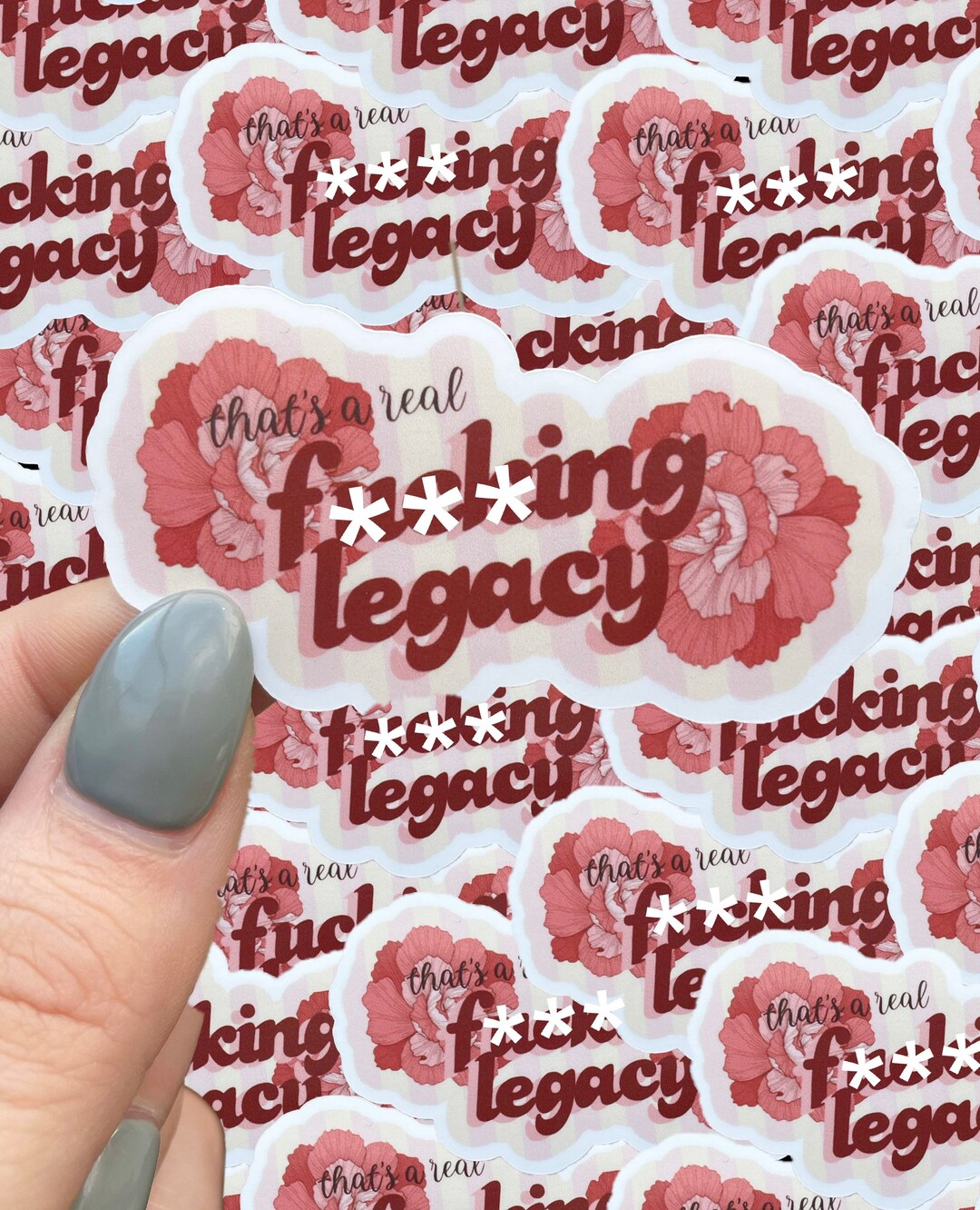 Legacy Waterproof Sticker|maroon Sticker|waterproof Sticker|pop Culture ...