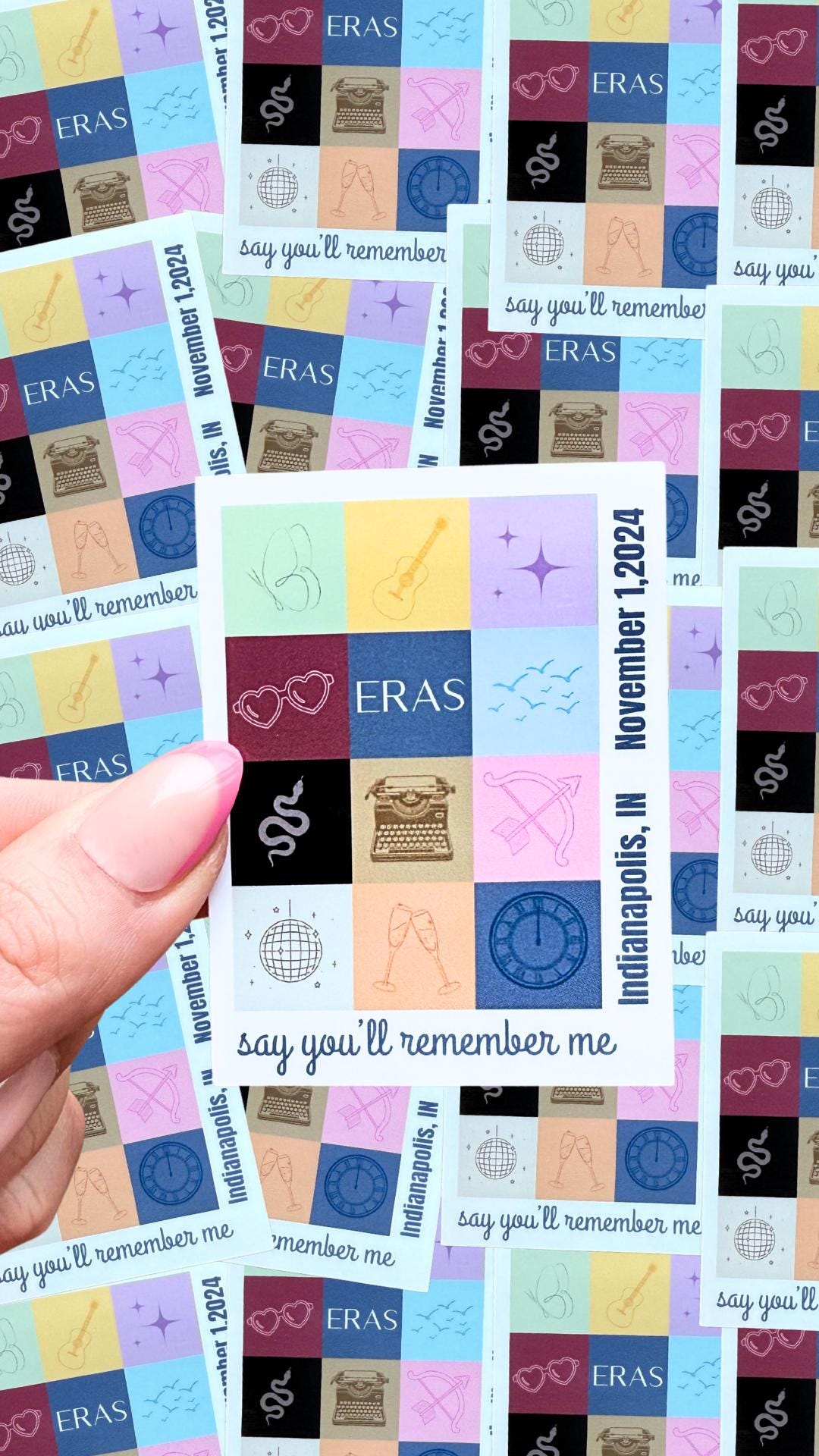 Custom Eras Sticker| Tour Merch| Tour Sticker|waterproof Sticker - Etsy