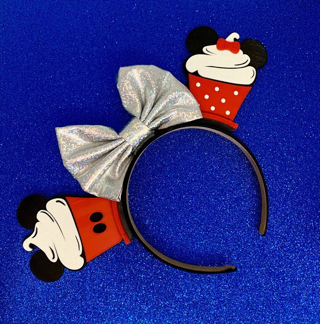 Happy Birthday Mouse Cupcake 3D Printed Ears - Etsy