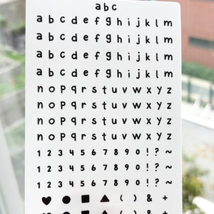 ABC | Alphabet Sticker Sheet | Letter Stickers | Planner, Journal ...