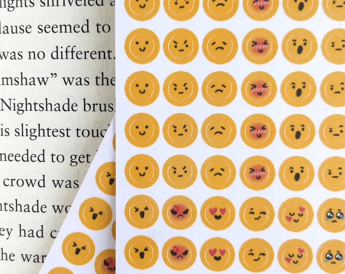 Emoji | Book Annotation Sticker Sheet - Etsy