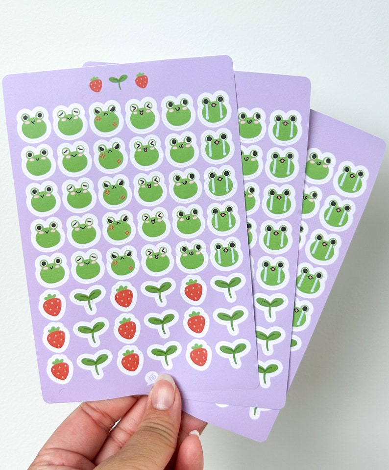 Froggy Emoji | Mood Tracker | Sticker Sheet - Etsy