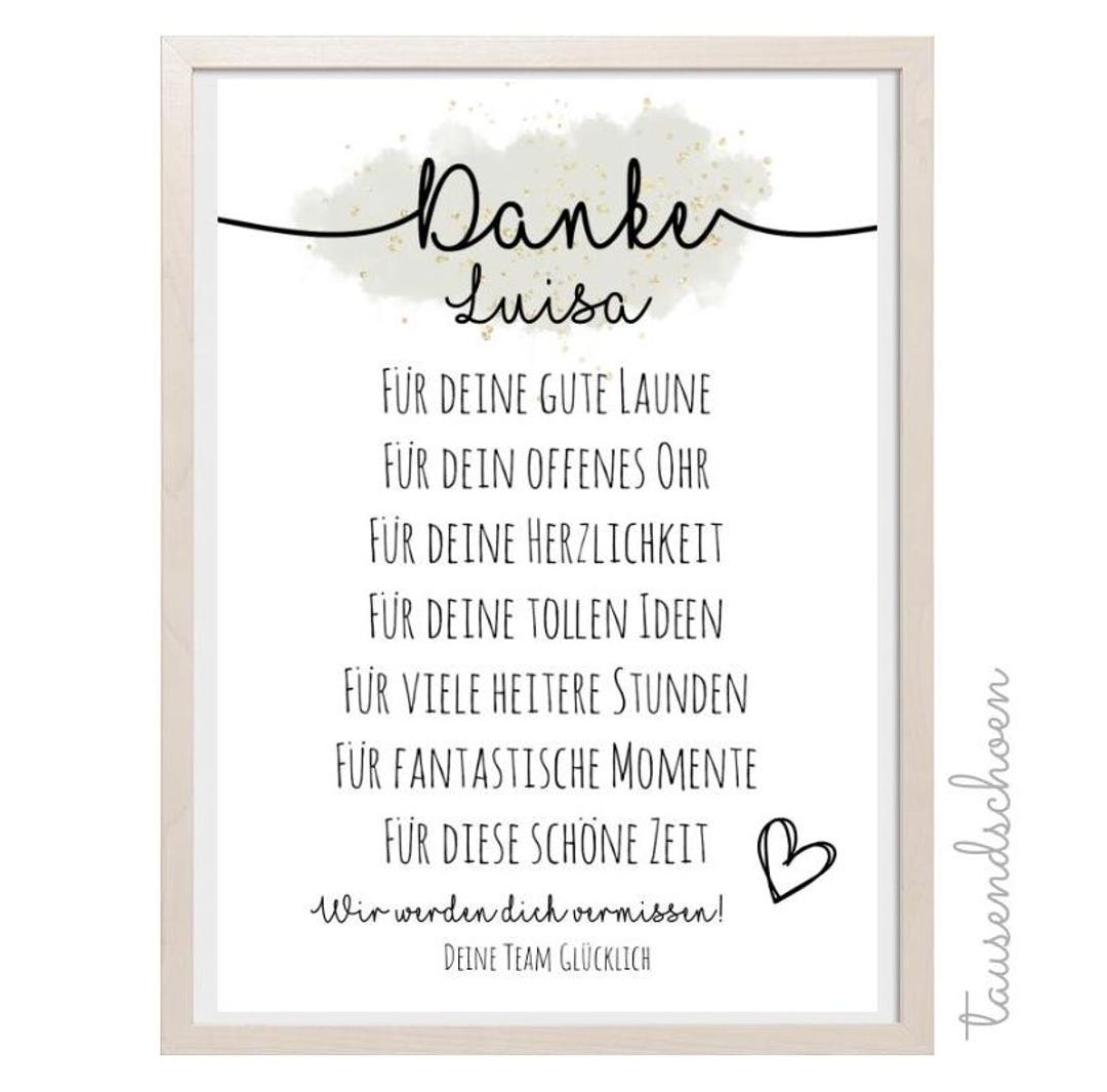 PDF Danke Abschiedsgeschenk Geschenk zum Abschied Rente Pension ...