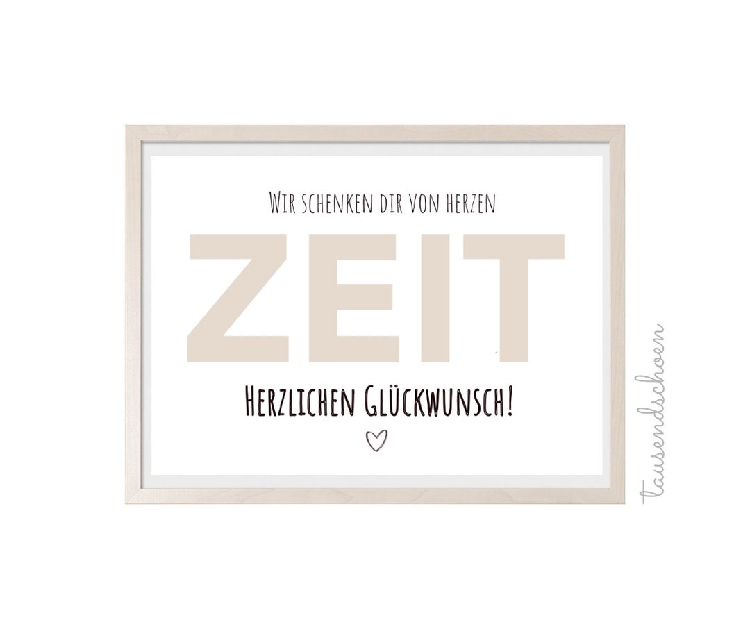 PDF - Zeit schenken besonderes Geschenk Geld Geschenk Zeit für uns ...