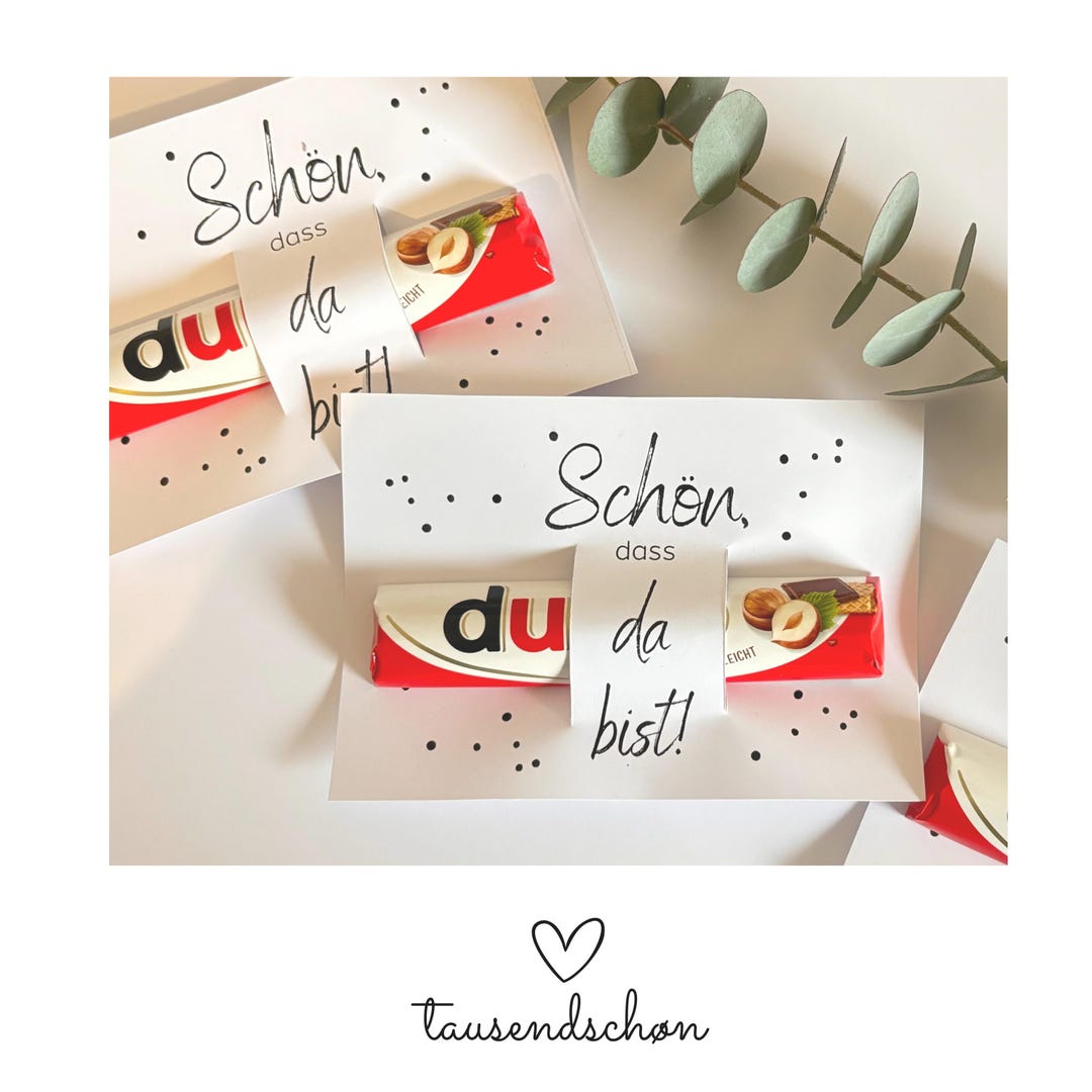 Duplo Print Template Gift Guest Gift Nice That You Are Here Welcome ...