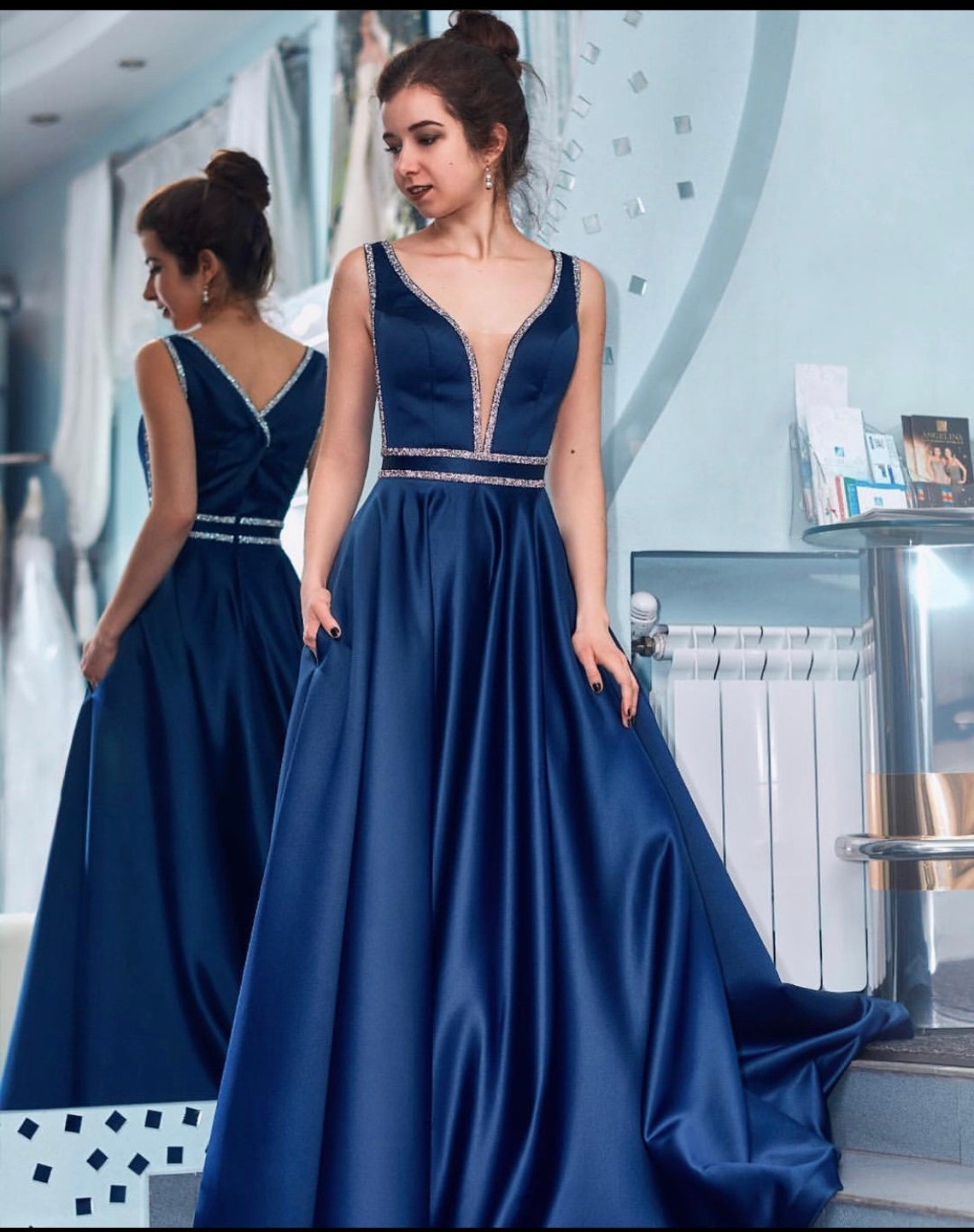 Robe de soirée de bal de finissant bleu princesse royale | Etsy