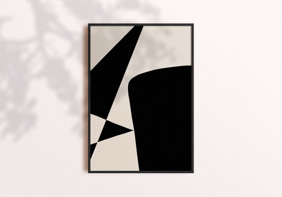 Extra Large Abstract Wall Art Poster/geometric Art - Etsy