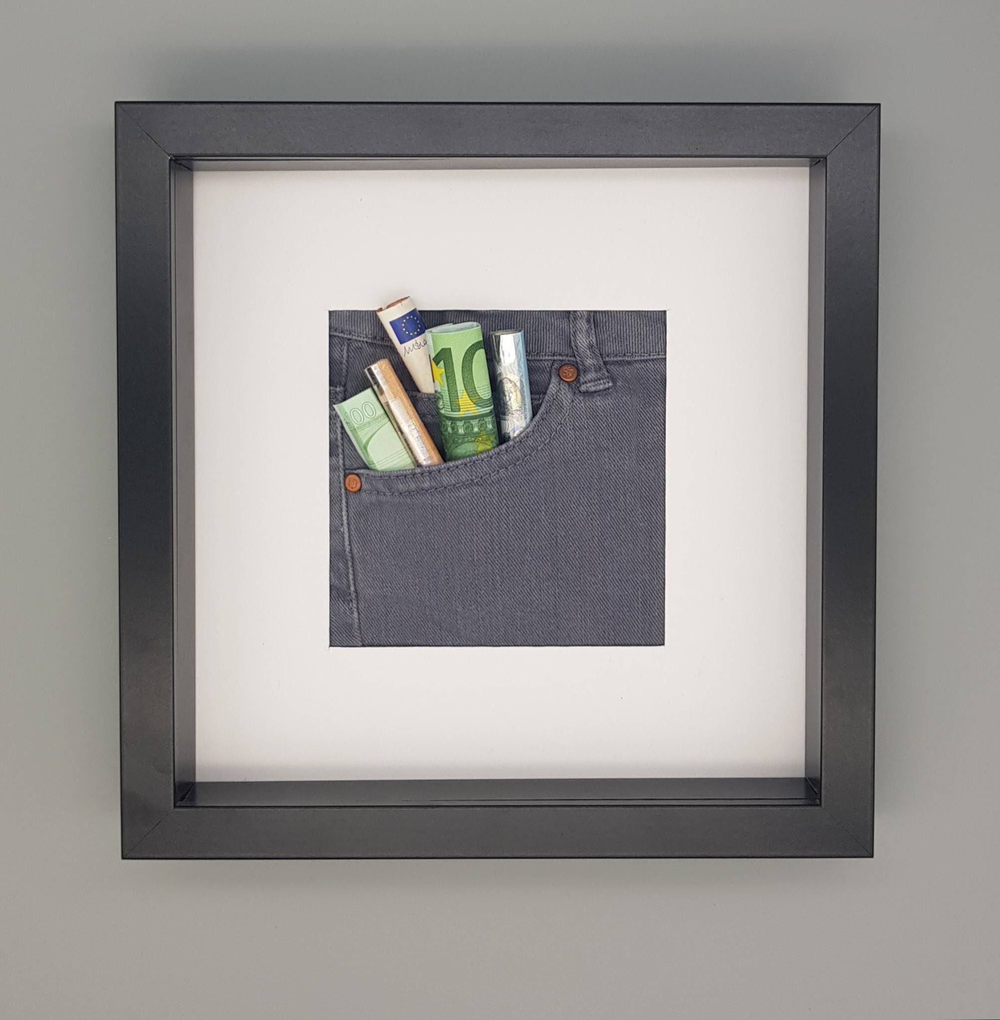 Geldgeschenk im Bilderrahmen zum selber füllen Geschenk Tasche - Etsy.de