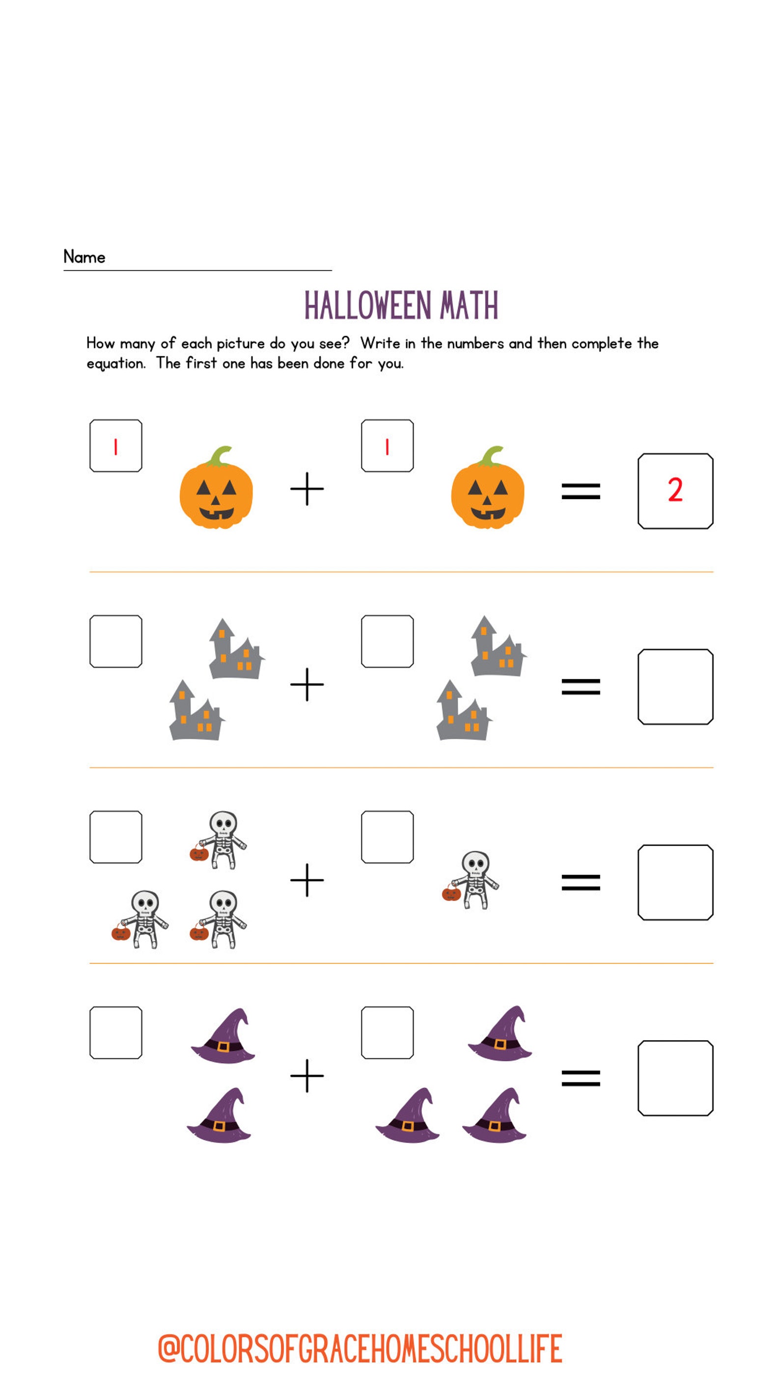 Halloween Math - Etsy
