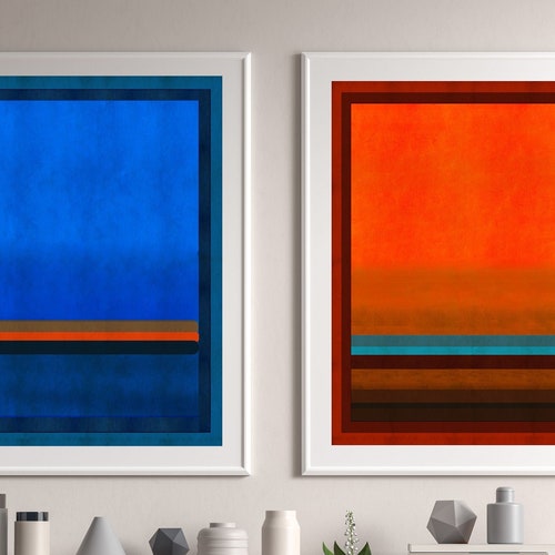 Mark Rothko Style Set of Abstract Minimalist Art Prints - Etsy