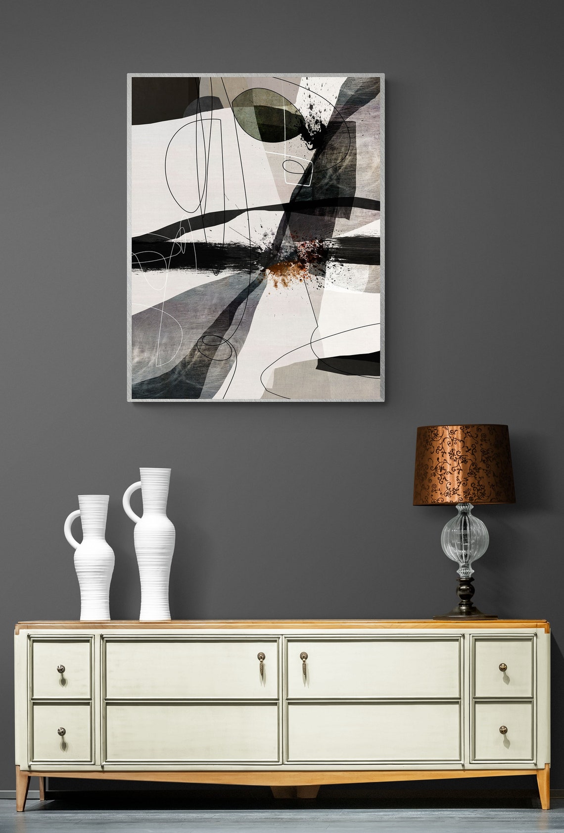 Abstract Printable Painting Modern Abstract Art Print for - Etsy