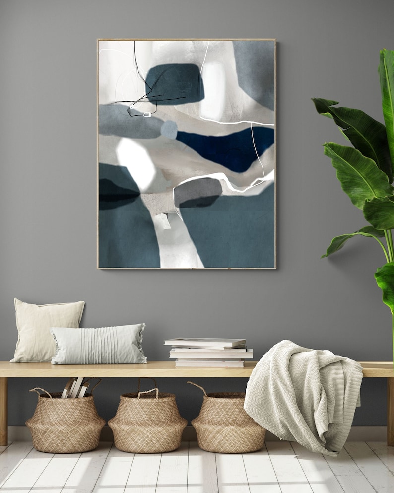 Modern Abstract Art Print for Instant Download Printable - Etsy