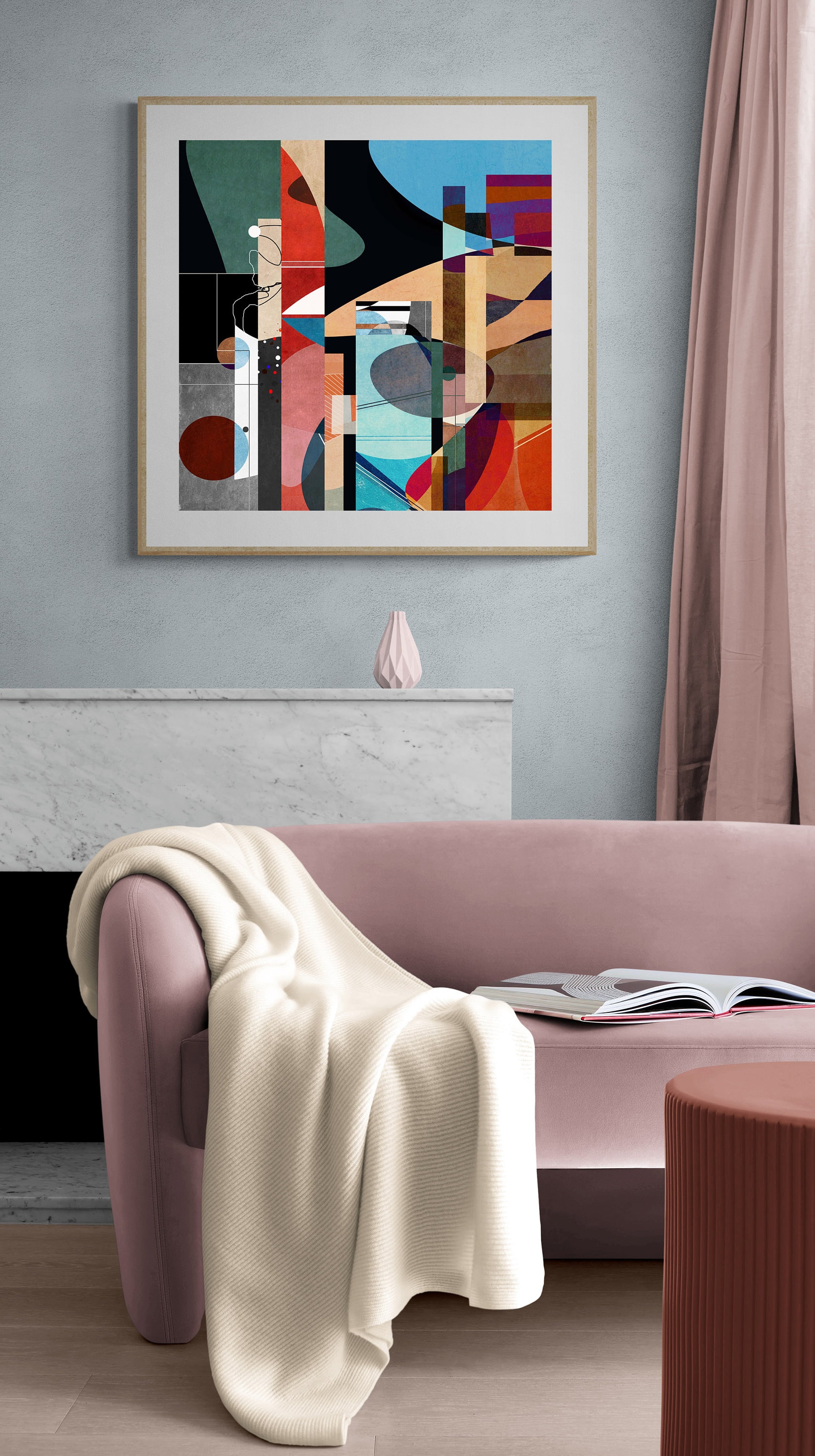 Abstract Wall Art Printable Abstract Art Abstract Geometric - Etsy