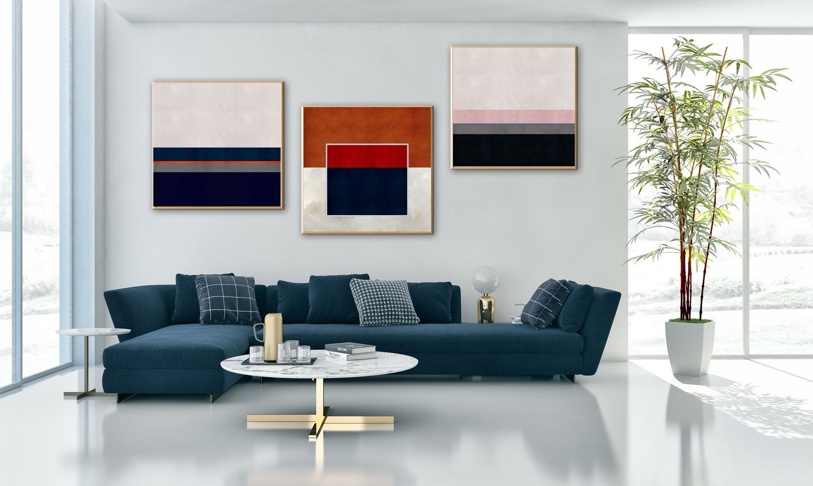 Mark Rothko Style Set of Abstract Minimalist Art Prints - Etsy