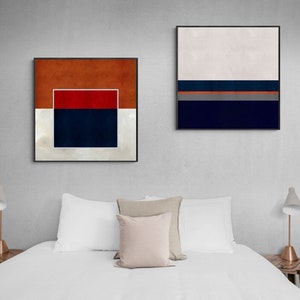 Mark Rothko Style Set of Abstract Minimalist Art Prints , Square ...