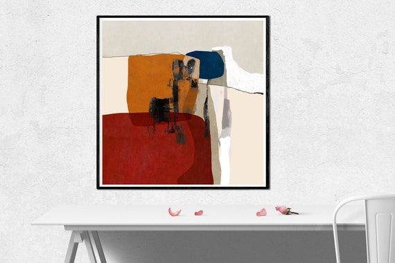 Large abstract painting Large printable abstract wall art | Etsy