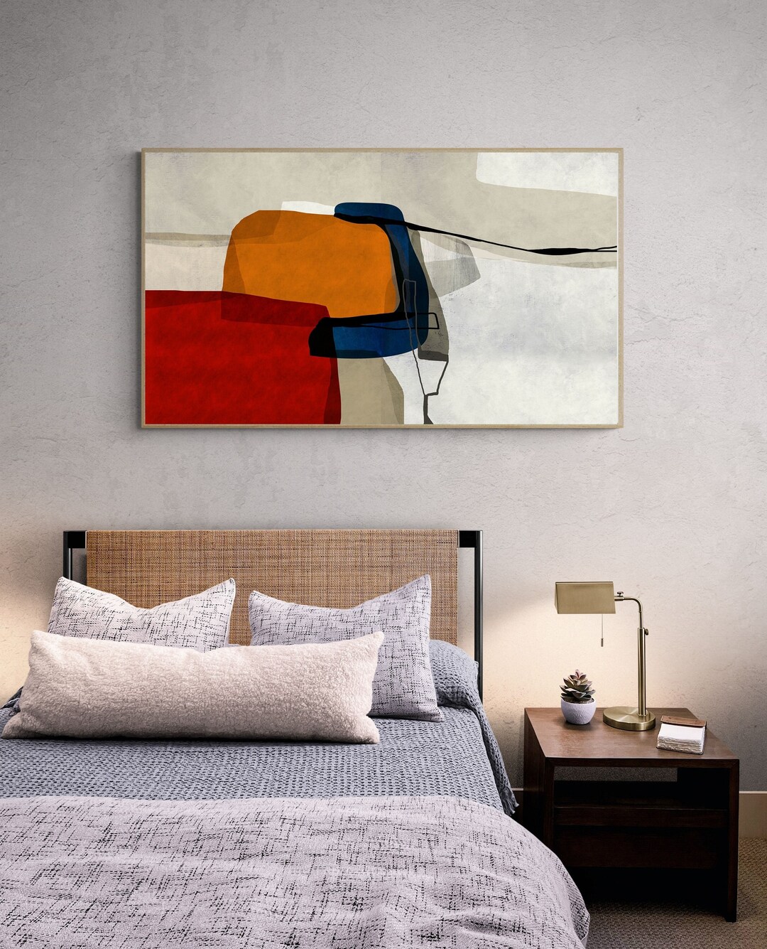 Large Modern Abstract Mid Century Printable Wall Art for Instant ...