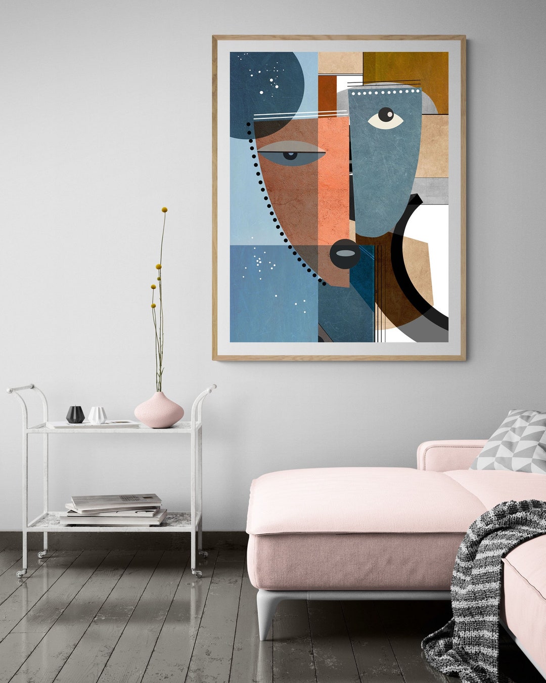 Modern Abstract Print With Ethnic Geometric Design, Printable Home ...