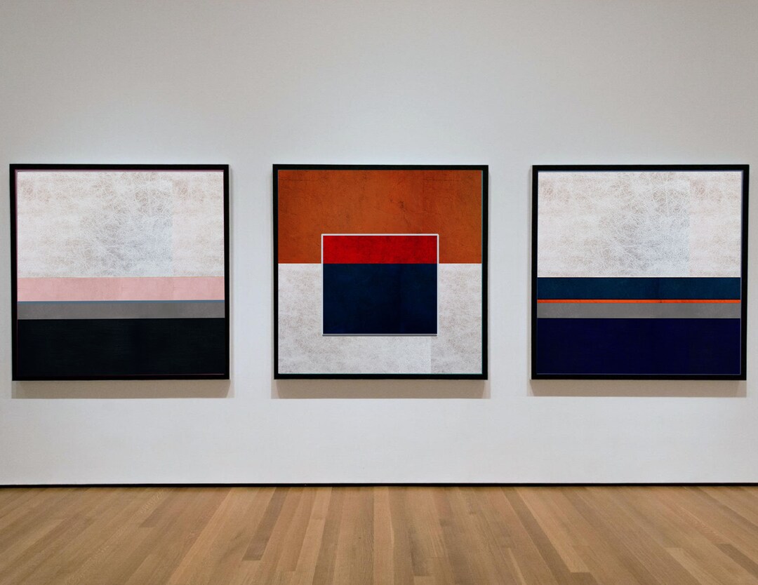 Mark Rothko Style Set of Abstract Minimalist Art Prints , Square ...