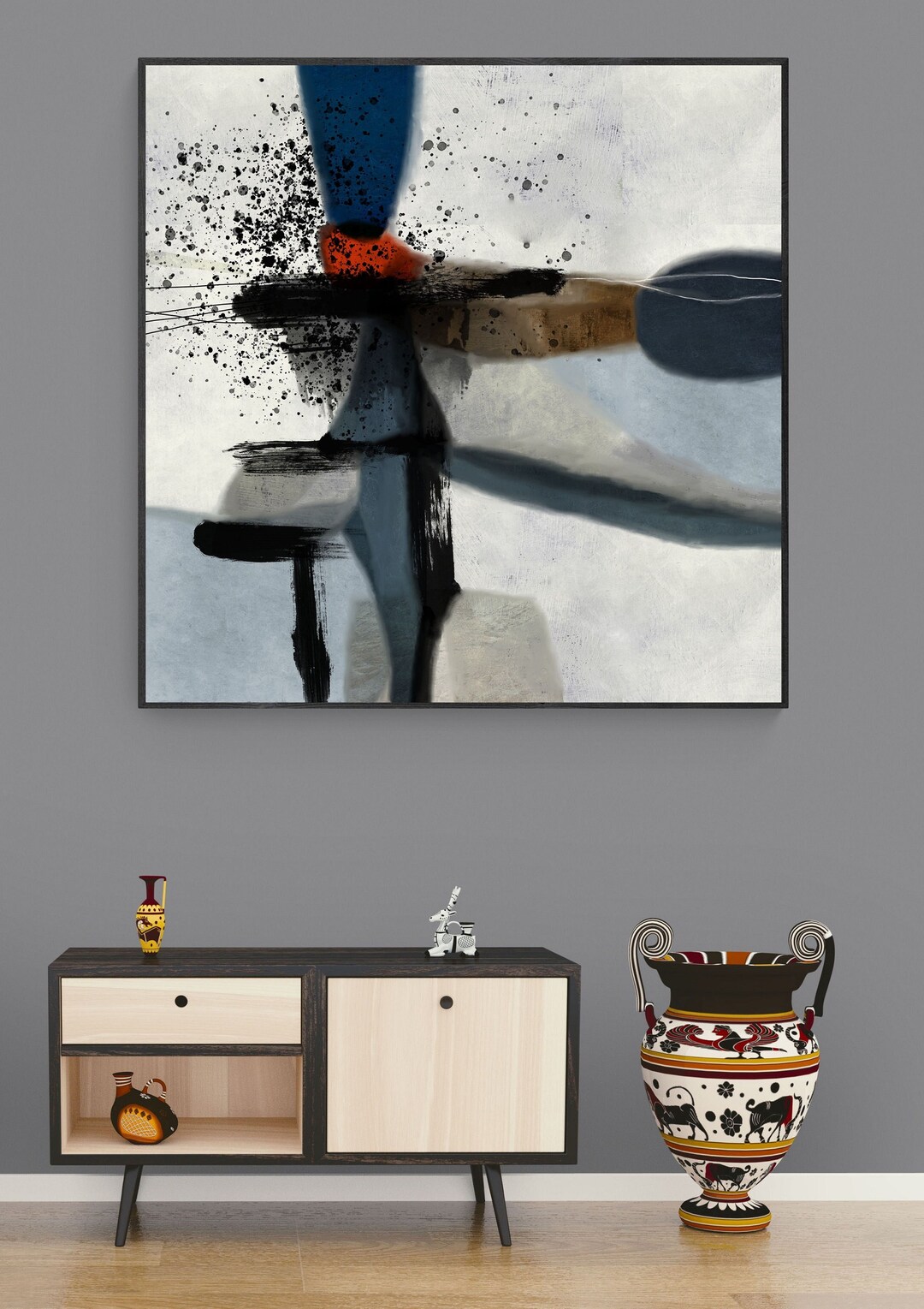 Large Abstract Art Print, Modern Wall Decor by Roberto Moro (digital ...