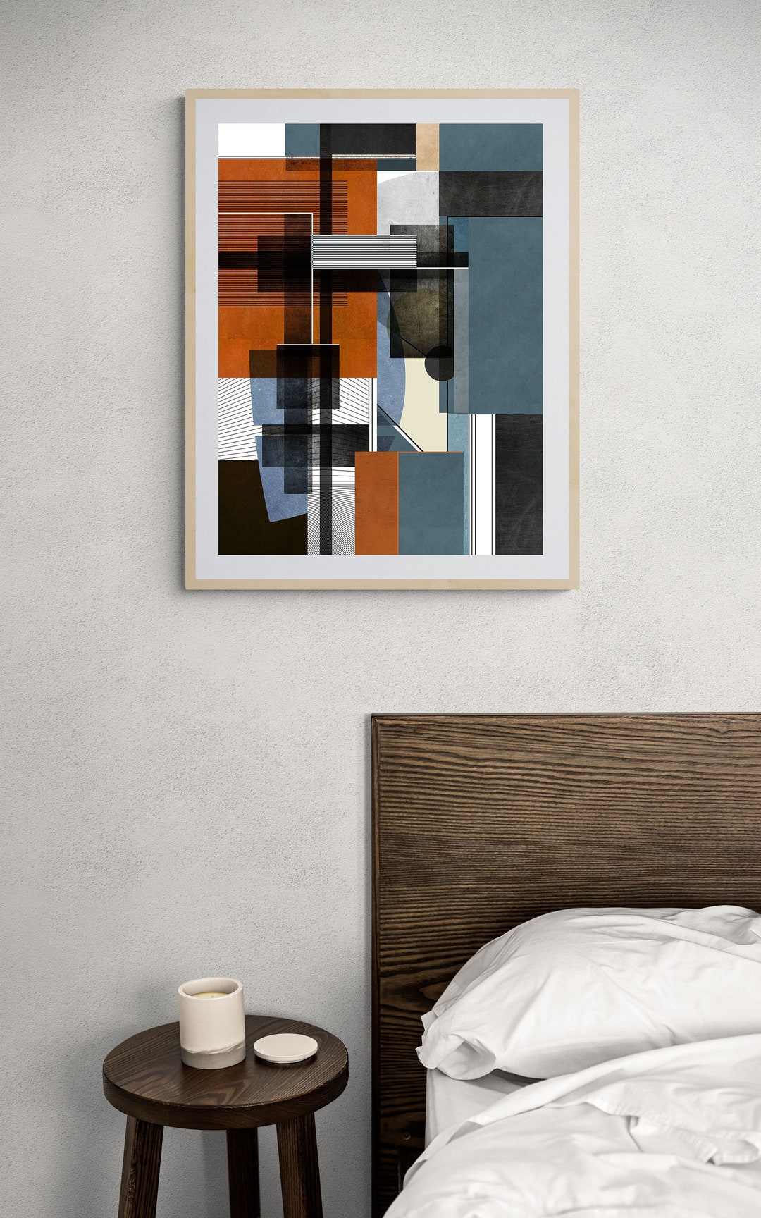 Geometric Abstract Art Print: Modern Home Decor (24x32) (digital ...