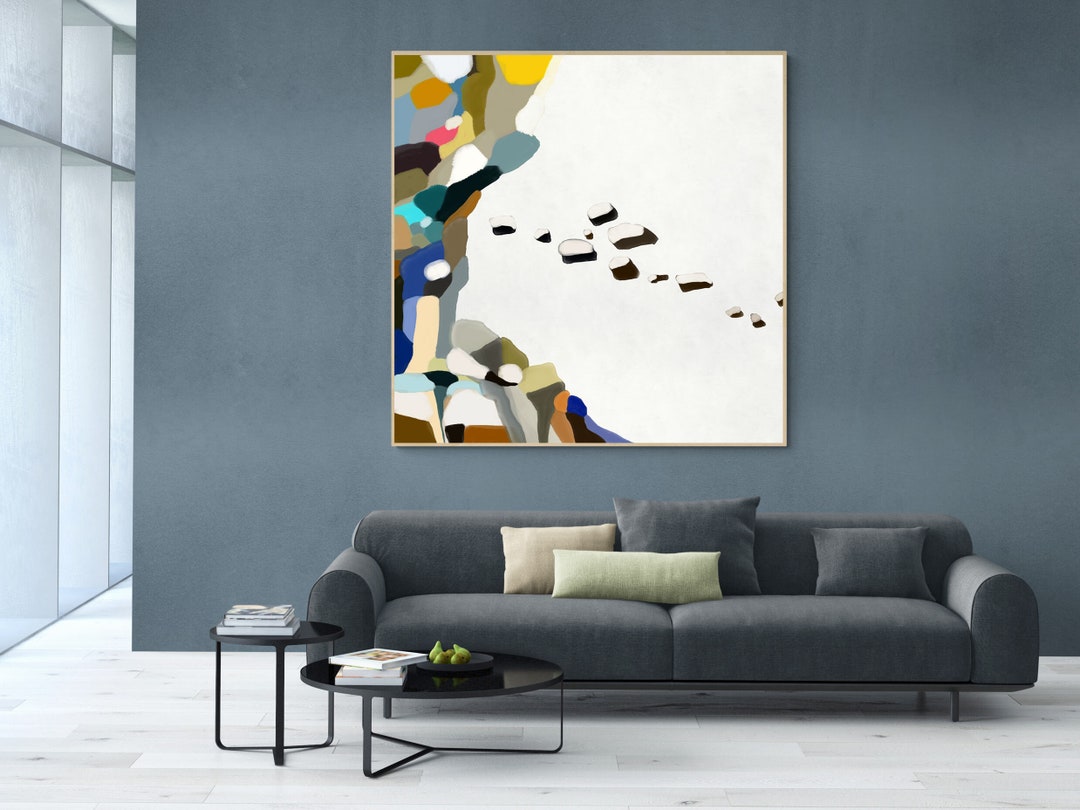 Colorful Modern Wall Art, Printable Abstract Contemporary Painting for ...