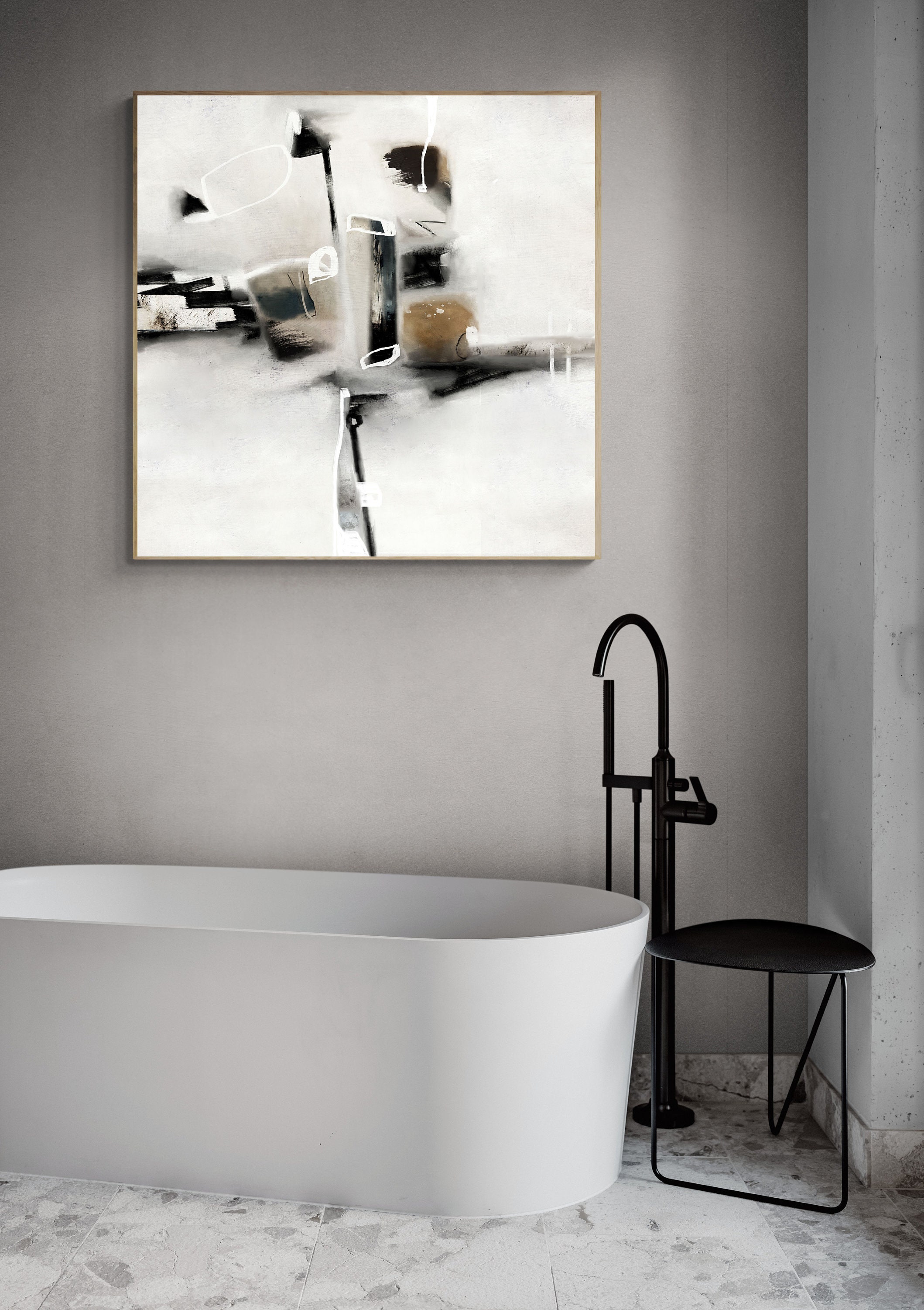 Abstract Print Downloadable Art Large Abstract Printable Wall - Etsy