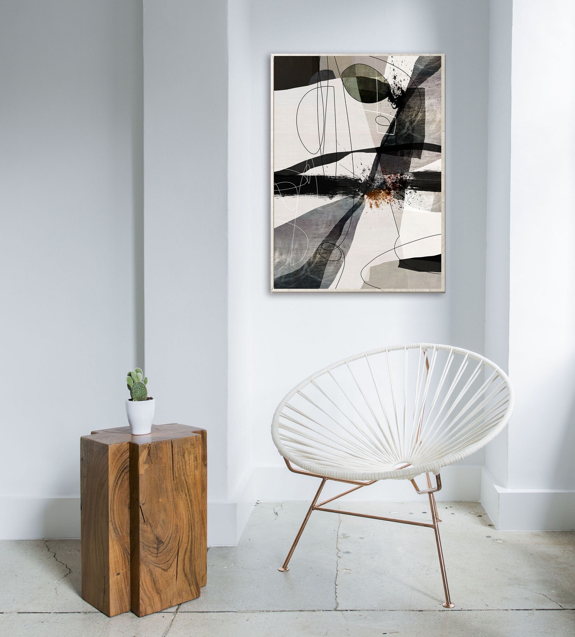 Abstract Printable Painting Modern Abstract Art Print for - Etsy