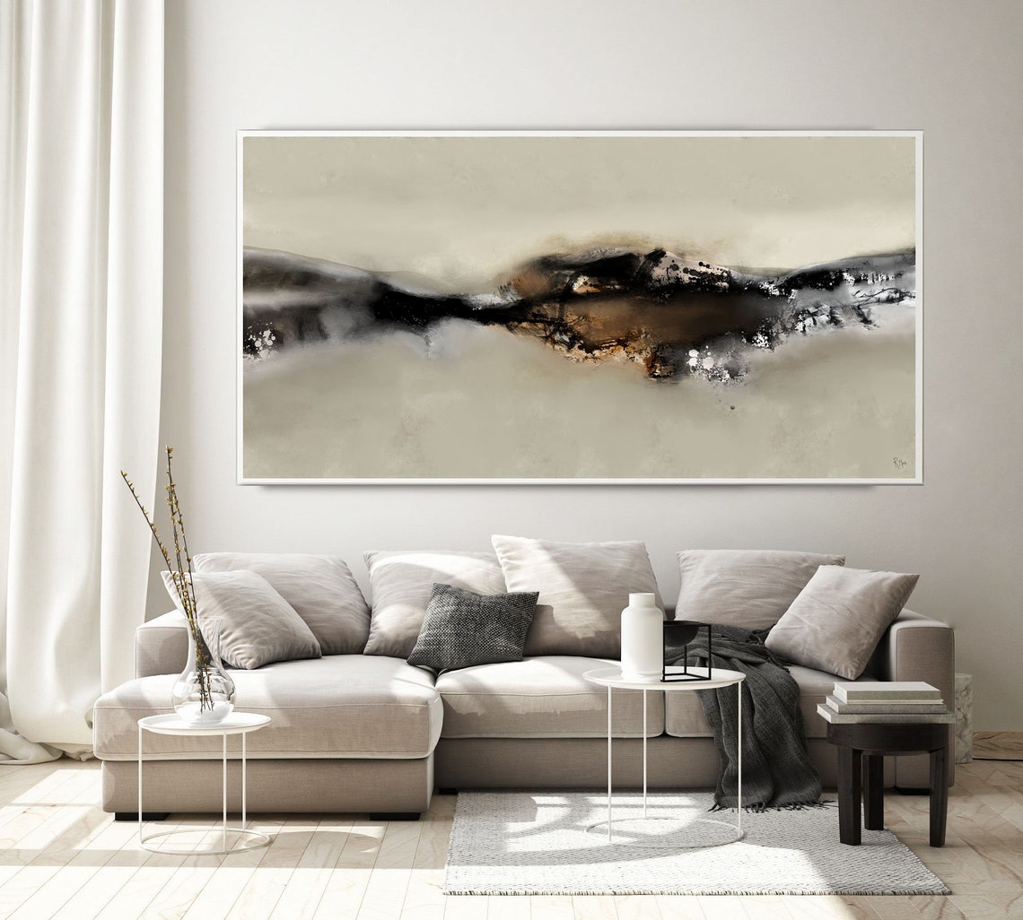 Large Horizontal Abstract Wall Art Large Printable Abstract - Etsy