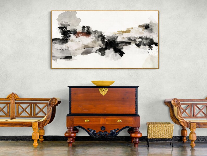 Extra Large Printable Watercolor Painting on Canvas With - Etsy