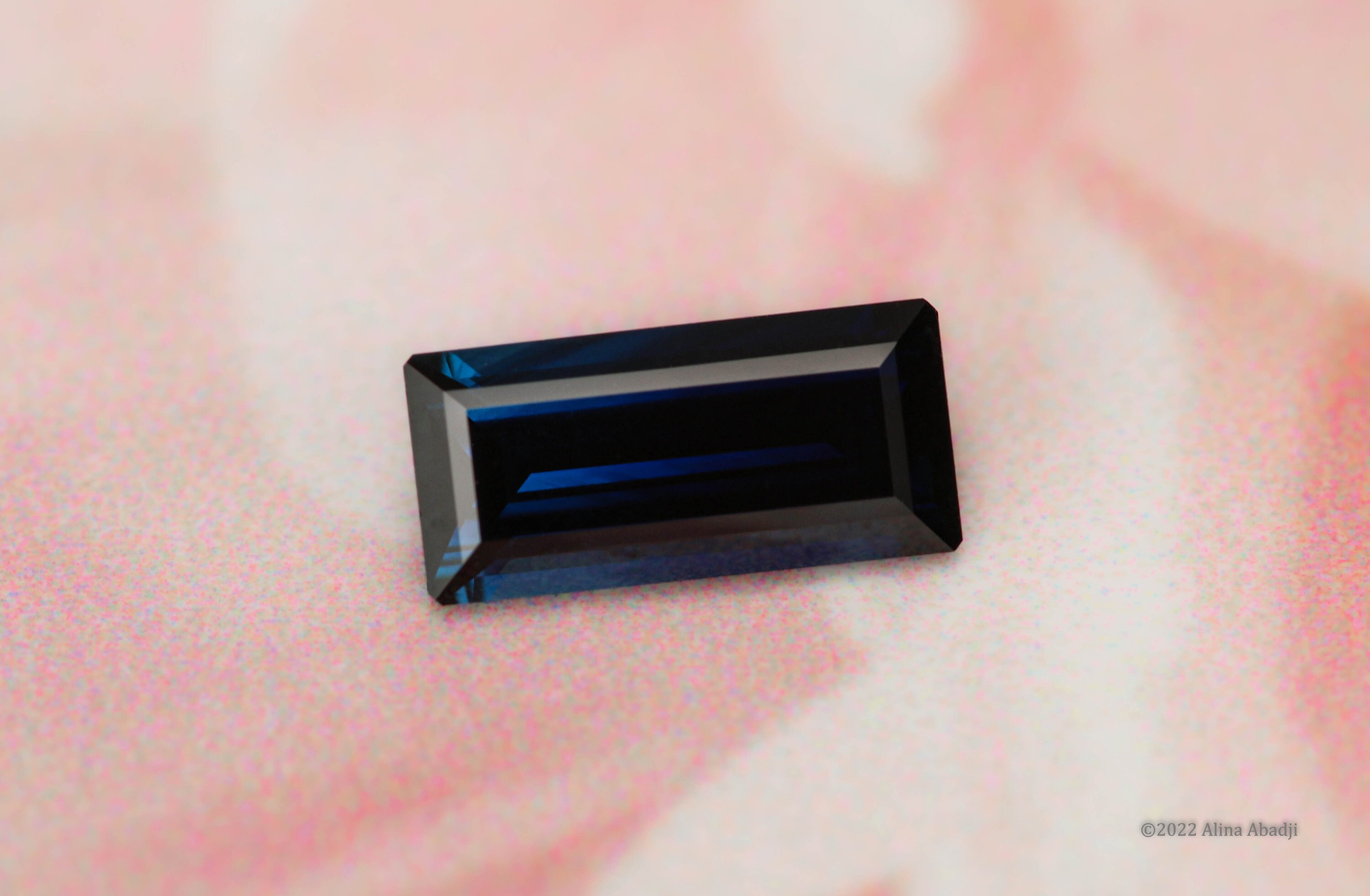 Midnight Blue Sapphire Rectangle Shape Nigerian Sapphire - Etsy