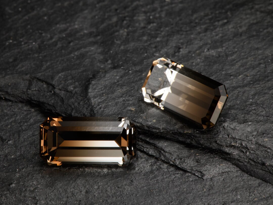 Polychrome Quartz Pair, Ukrainian Bicolor Quartz, 14.4ct - Etsy