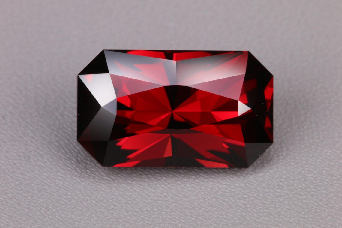 Granate rojo de Mozambique, para joyería, piedra de nacimiento de enero ...