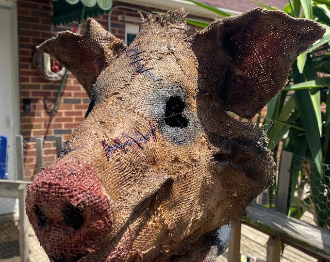 Big Bad Piggy Scary Halloween Mask - Etsy