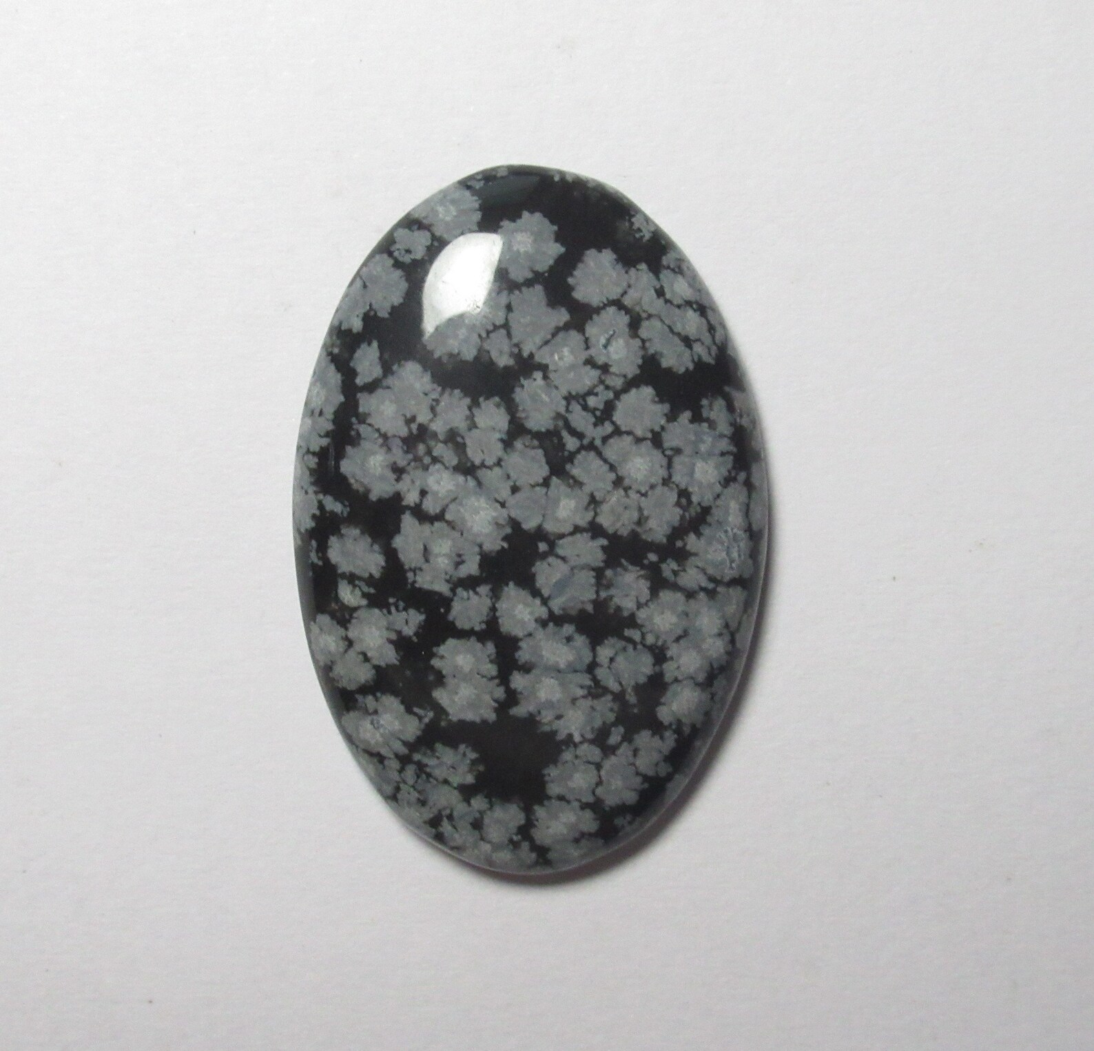 Snowflake Jasper Cabochon Oval Pendant Size 24 X 36 X 6 Mm - Etsy