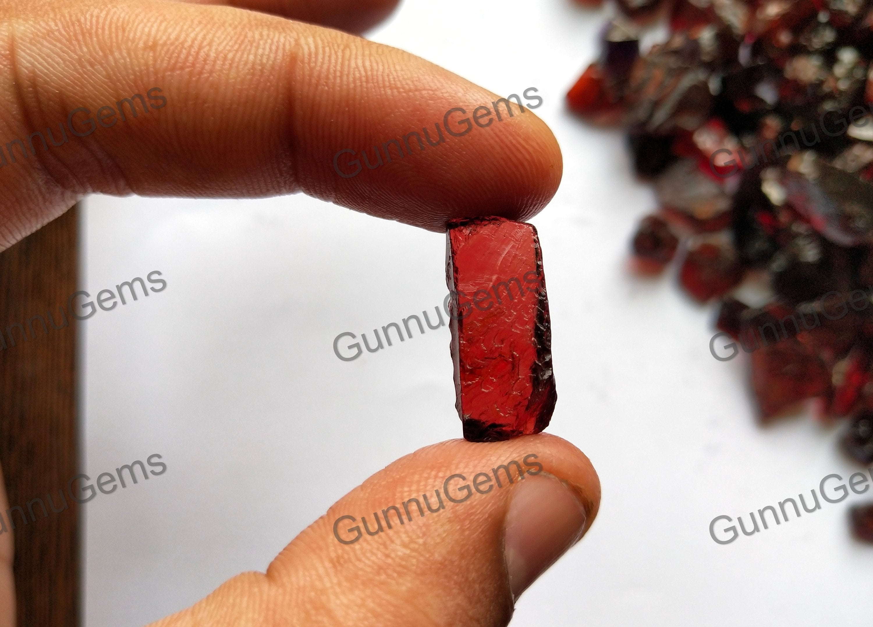 Raw Red Garnet Crystal Natural Red Garnet Gemstone Red | Etsy