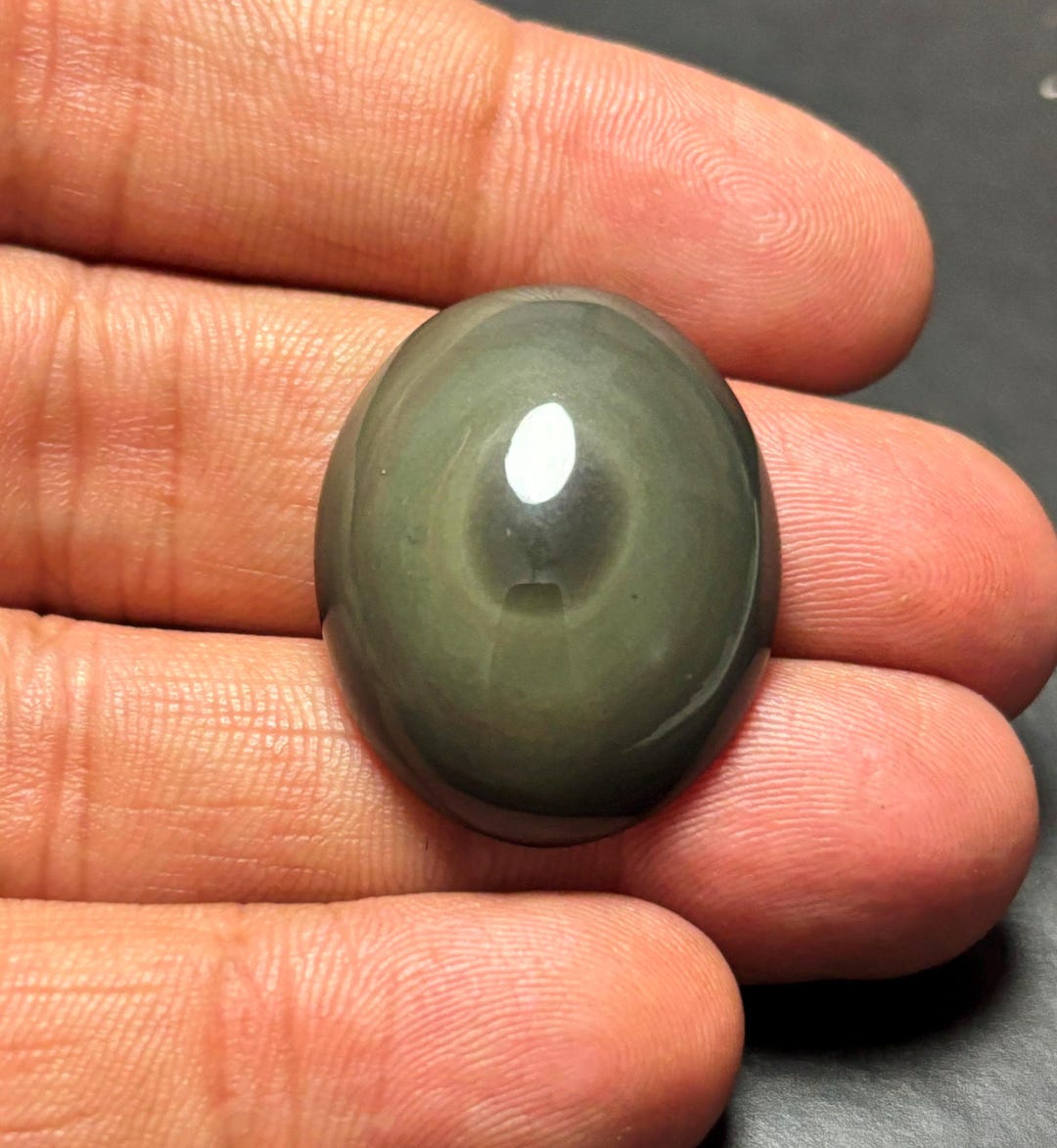 Rainbow Obsidian Cabochon: Handmade Oval Gemstone for Jewelry #11836 - Etsy
