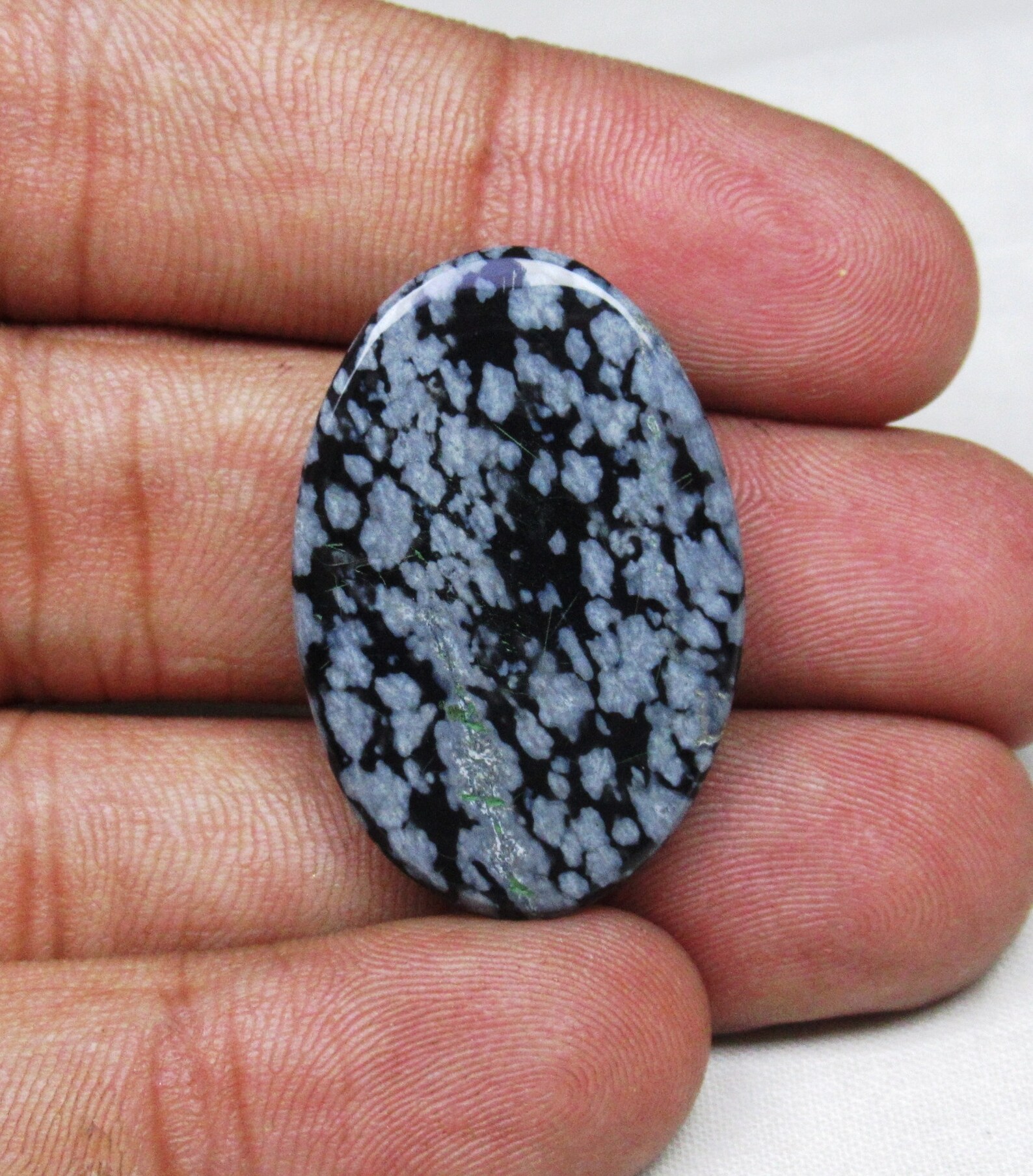 Snowflake Jasper Cabochon Jewelry Making Size 21 X 31 X 6 Mm - Etsy