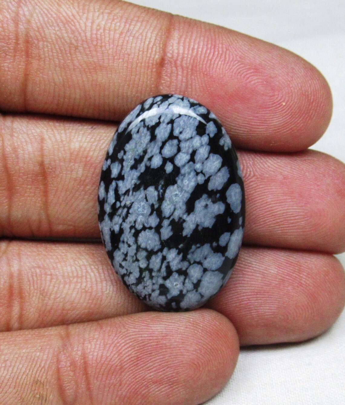 Snowflake Jasper Cabochon Jewelry making size 21 x 31 x 6 mm | Etsy