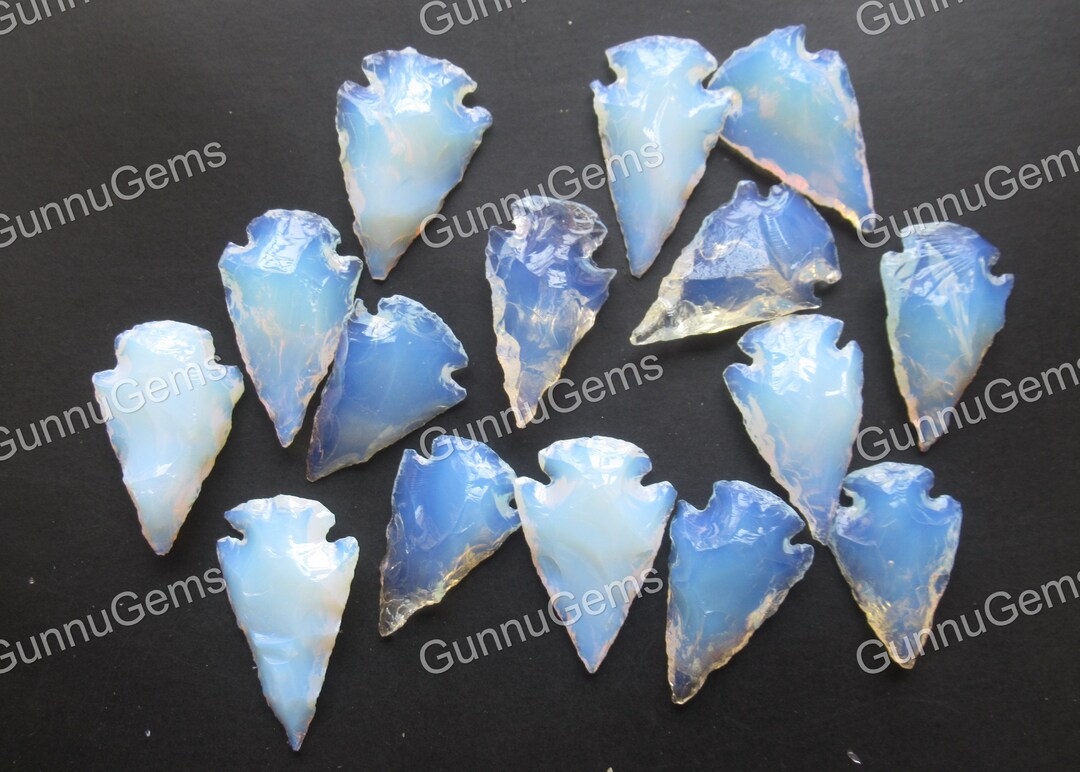 Opalite Arrowhead Crescent Obsidian Crescent Arrowhead Healing Crystal ...